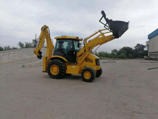 Four Wheel Drive Compact Backhoe Loader 8200kg Front Loader Backhoe