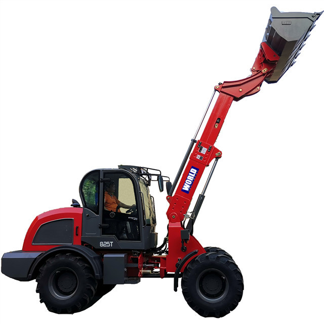 Electric Joystick Telescopic Wheel Loader 825T Articulated Telescopic ...